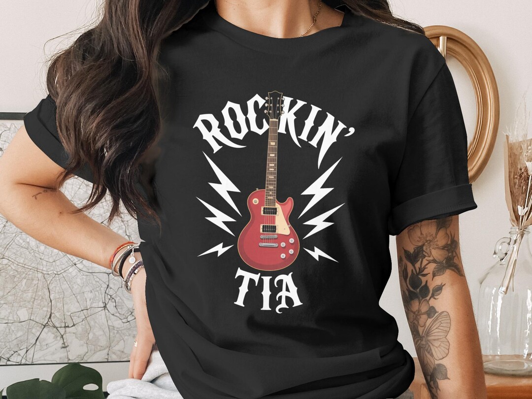 Rockin' TIA Guitar Digital PNG, Red Electric Guitar Art, Music Lover ...