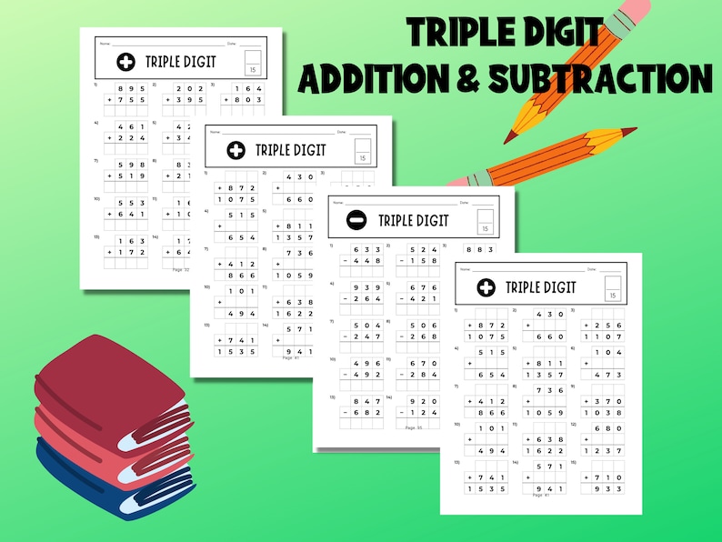 Addition & Subtraction Worksheets | 110 Math Tests With Answers ...