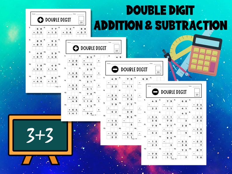 Addition & Subtraction Worksheets | 110 Math Tests With Answers ...