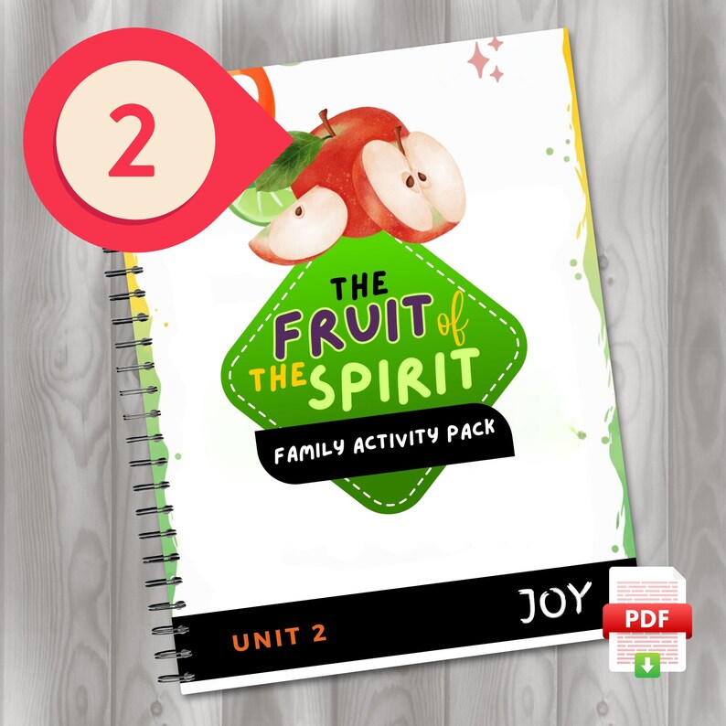 Fruit of The Spirit Bible Activity Pack Unit2 JOY Bible - Etsy México
