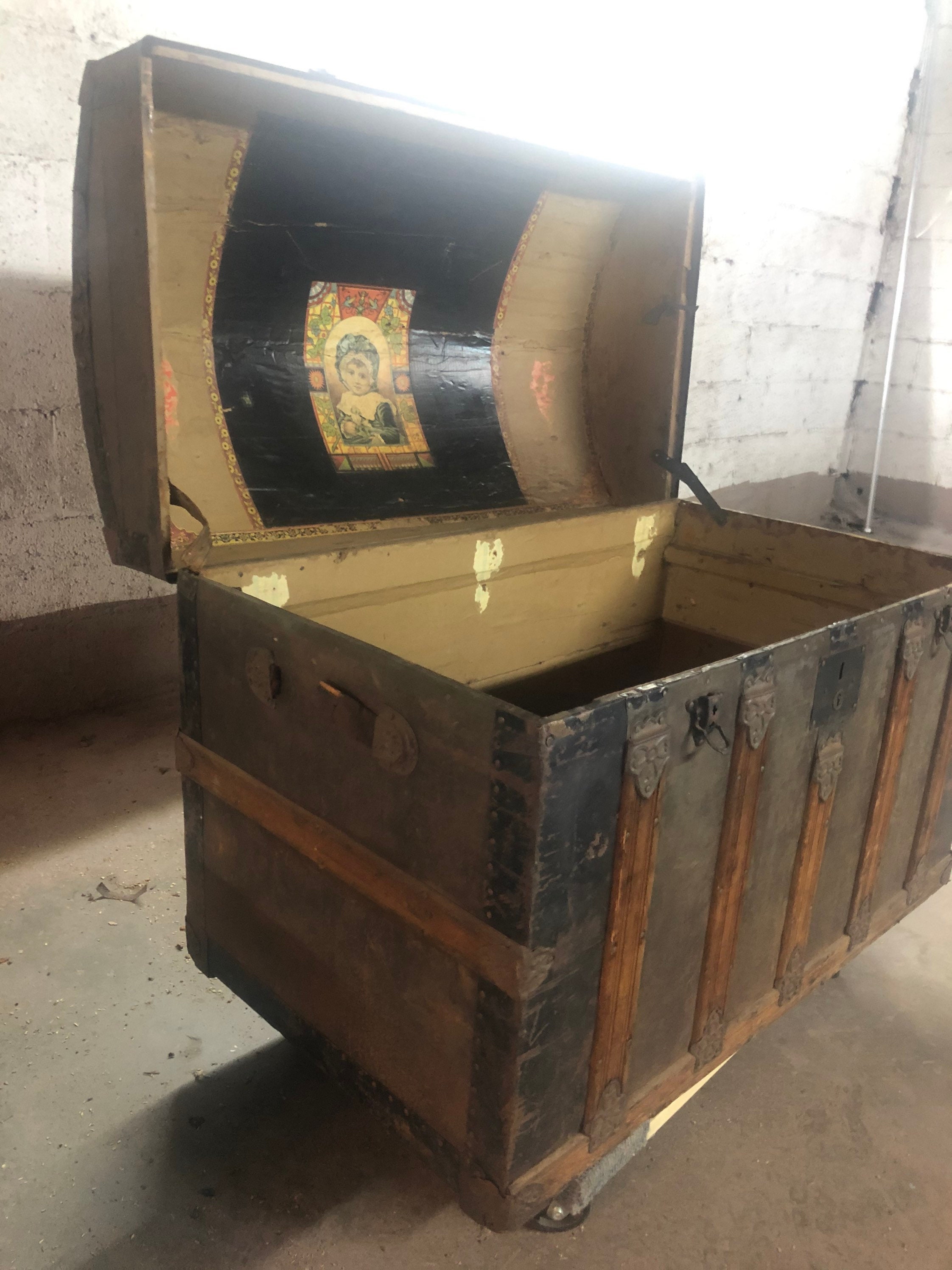 Historic 1870s Antique Steamship Trunk or Treasure Chest - Etsy