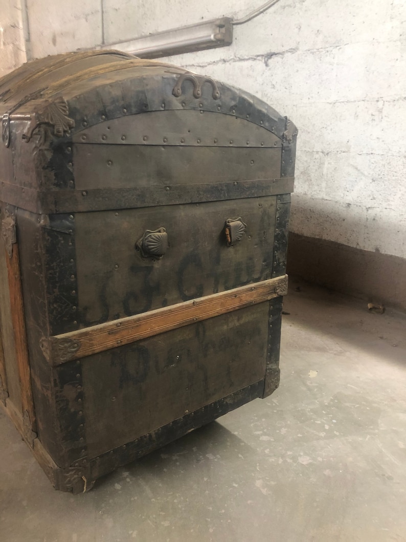 Historic 1870s Antique Steamship Trunk or Treasure Chest - Etsy