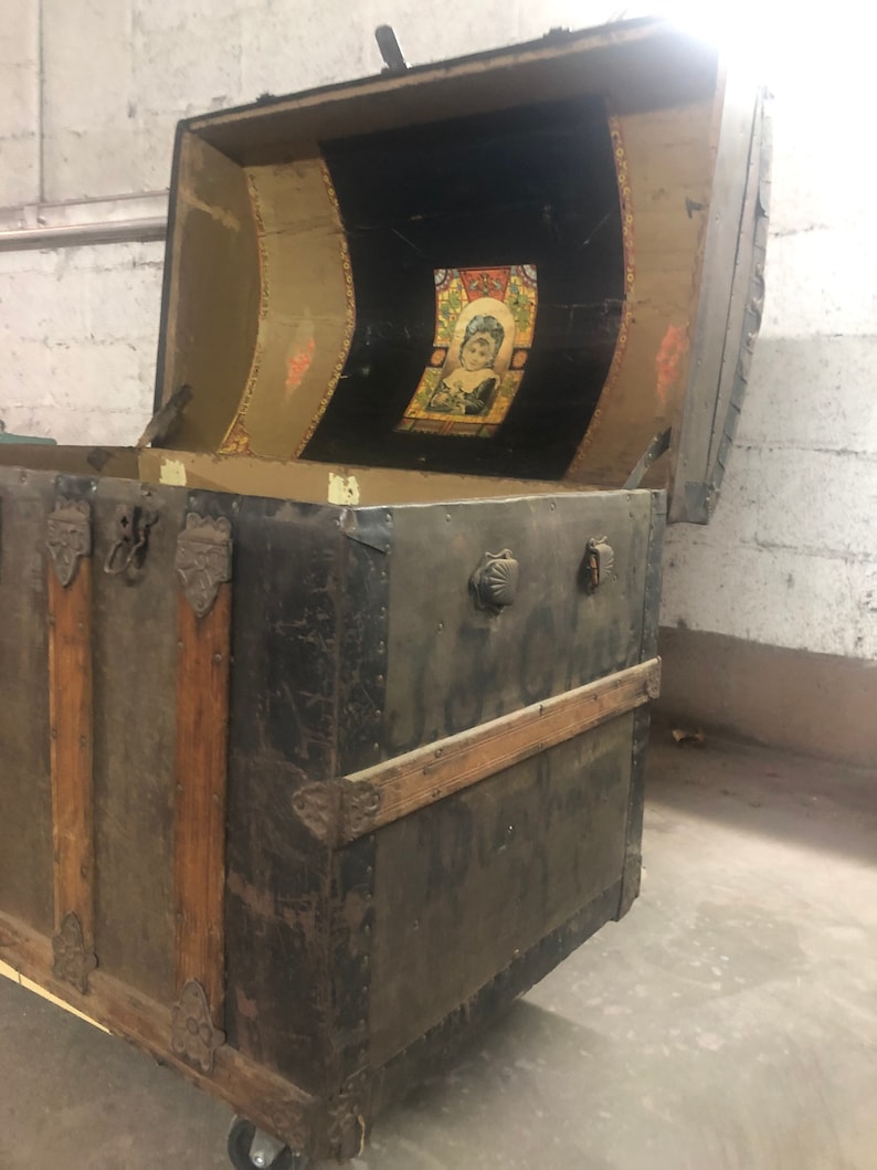 Historic 1870s Antique Steamship Trunk or Treasure Chest - Etsy