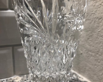 Crystal Cut Glass Vase | Etsy