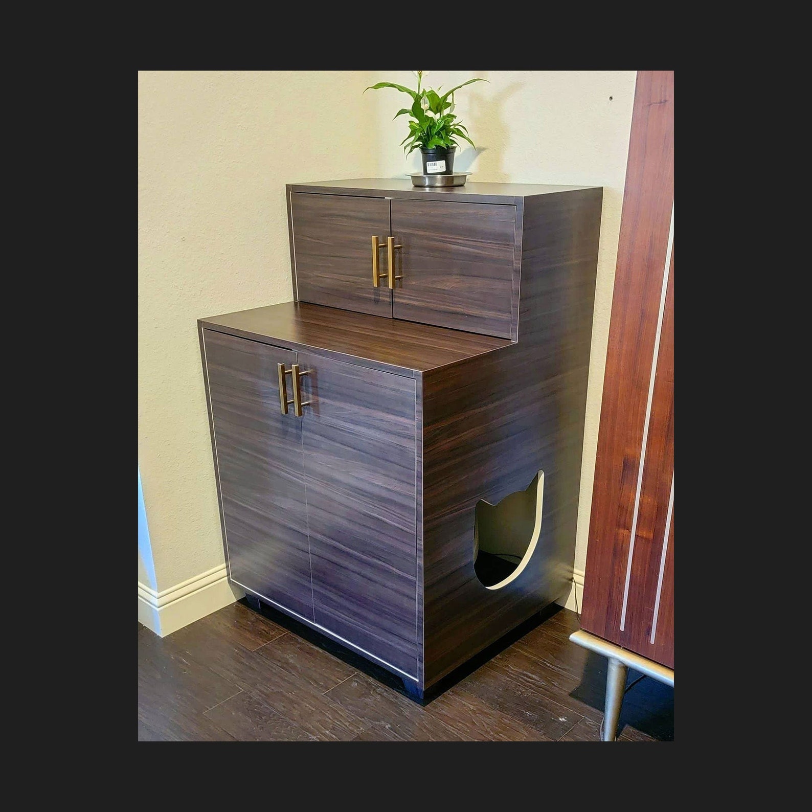 Preassembled Versatile Cat Cabinet for Litter-robot Cat Furniture ...