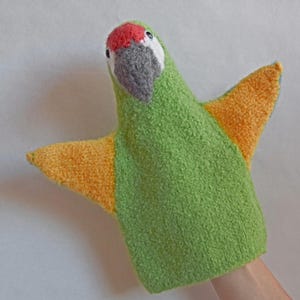 Felted Parrot Puppet Knitting Pattern, Wool Hand Puppet, PDF Download ...