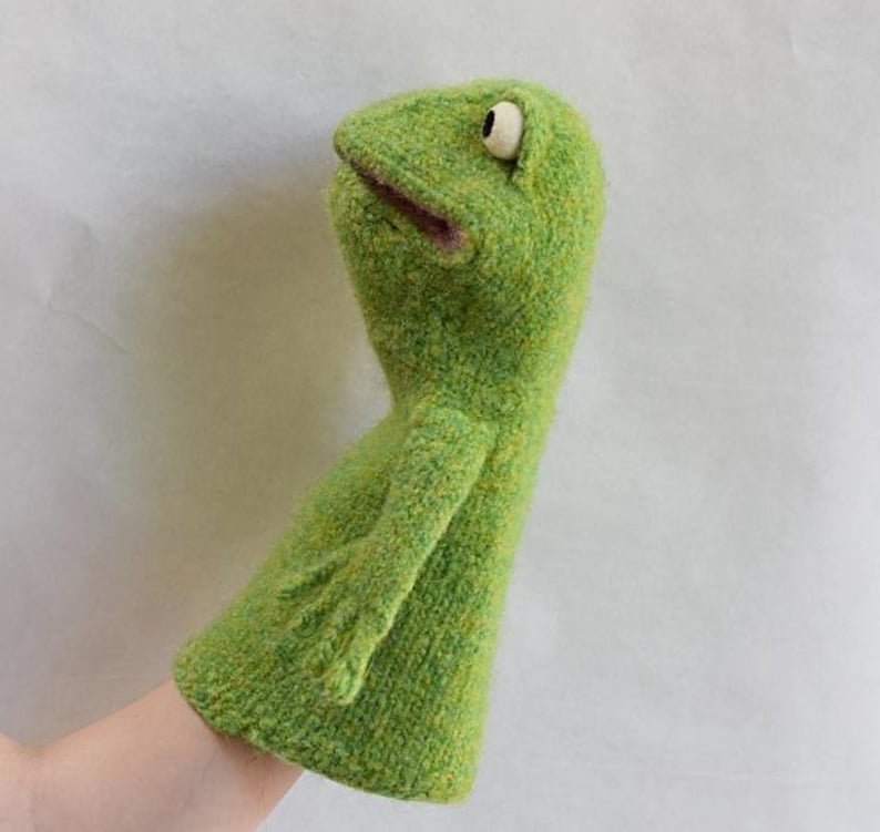 Quirky Frog Puppet – Knitting Pattern PDF – Felted Puppet – Fits Adult ...