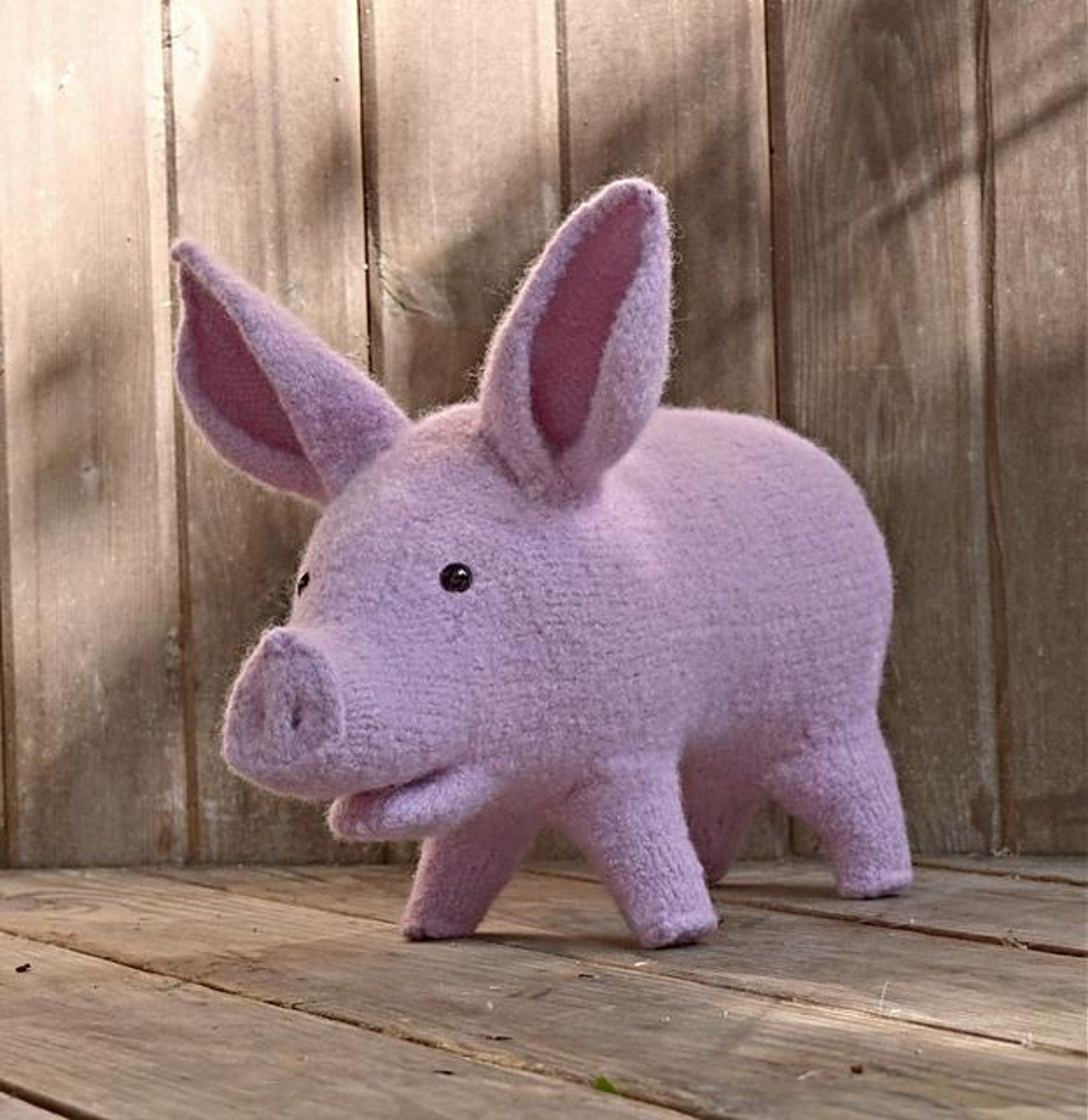 Sparky the Pig – Knitting Pattern PDF – Felted Bulky Toy – Seamless ...