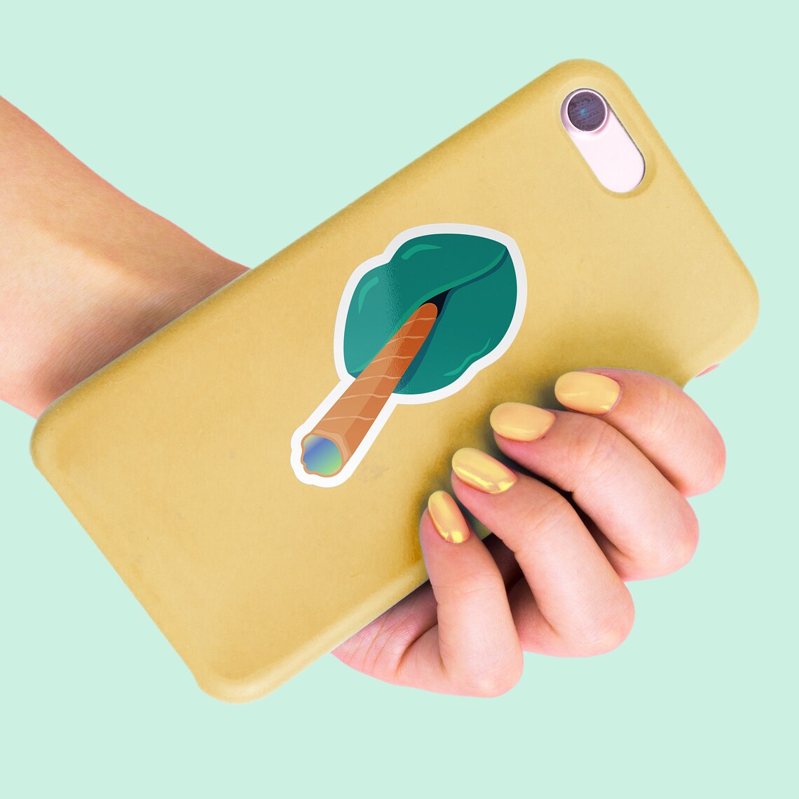 Smoking Blunt Premium Vinyl Sticker Stoner Stickers Glossy - Etsy