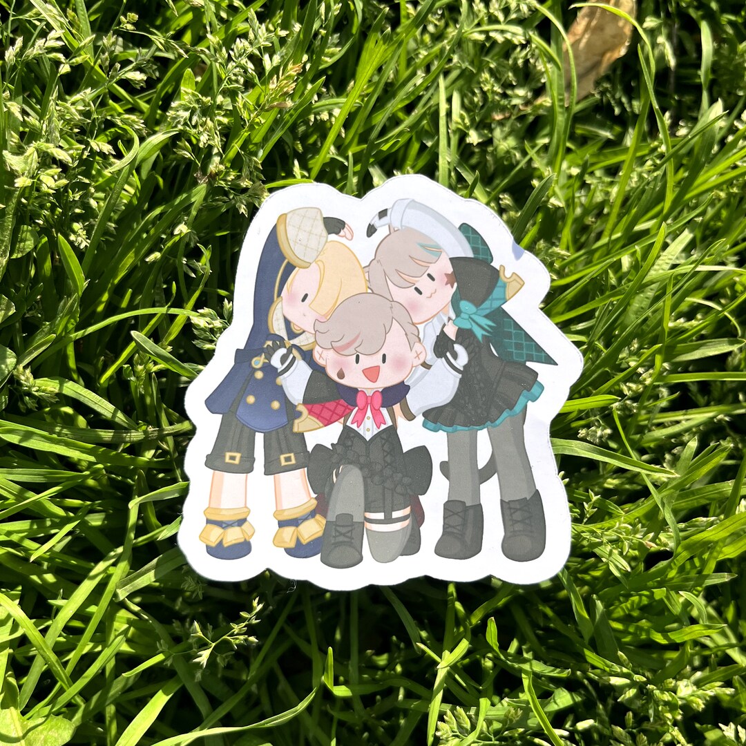 Lyney Lynette and Freminet Trio Sticker From Genshin Impact - Etsy