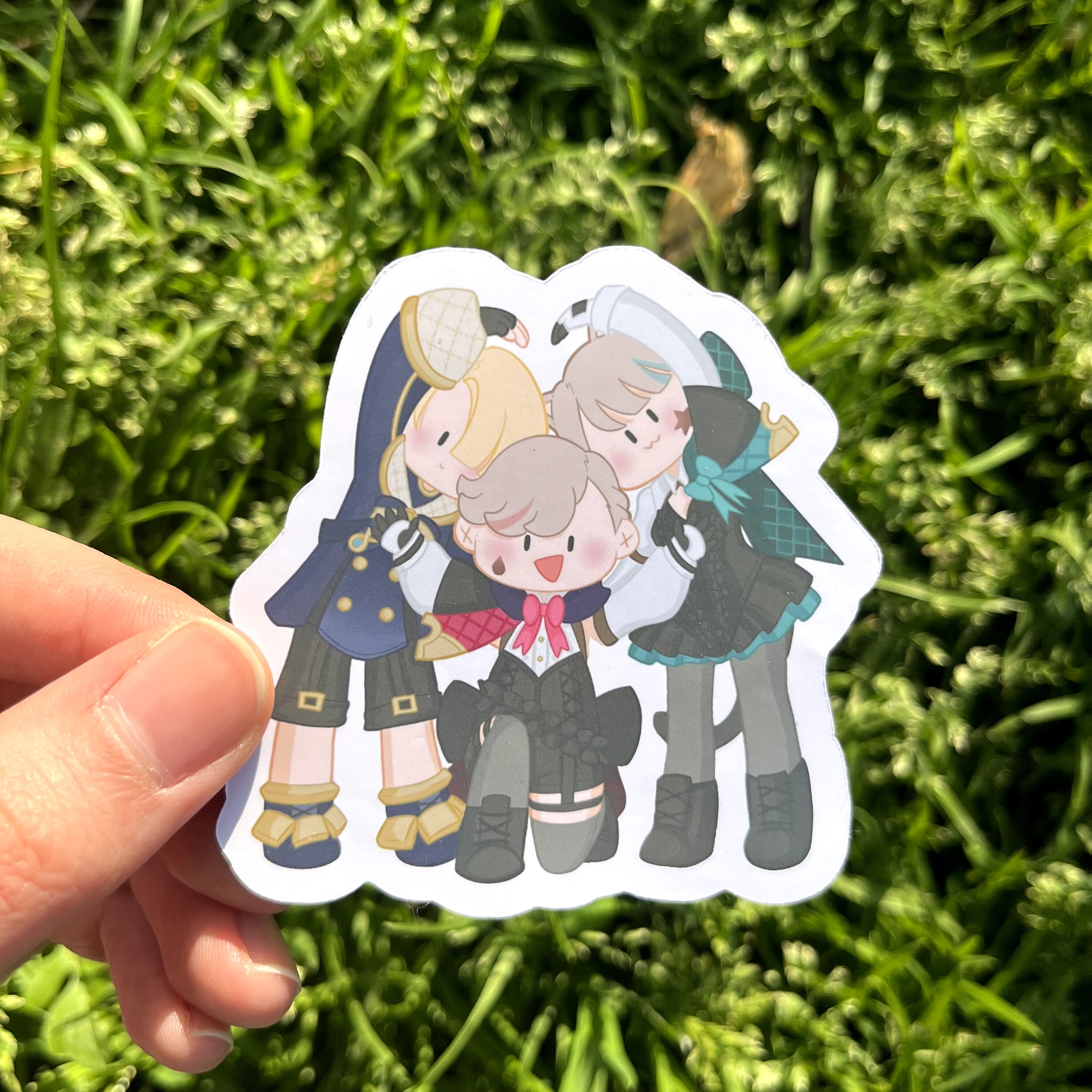 Lyney Lynette and Freminet Trio Sticker From Genshin Impact - Etsy