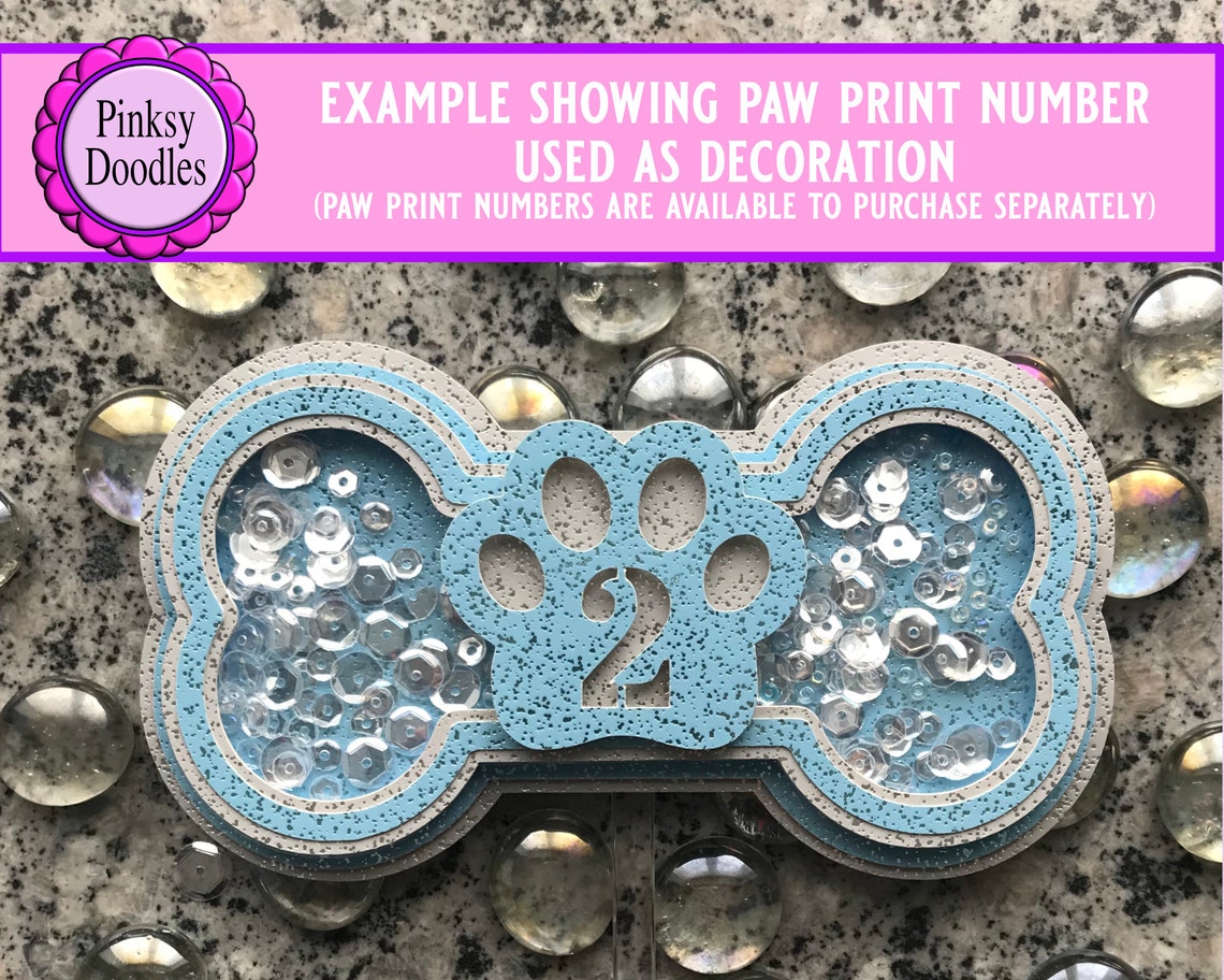 Dog Bone Shaker Cake Topper SVG Cut File Shaker SVG Cricut - Etsy UK