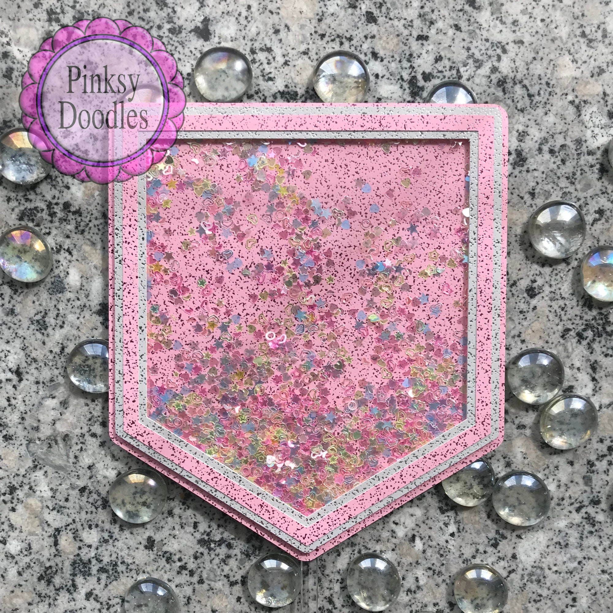 Shaker Cake Topper SVG Happy Birthday Banner Layered SVG - Etsy