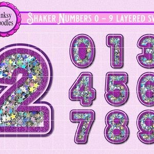 Digital file number eight. cake topper number Layered number SVG ...