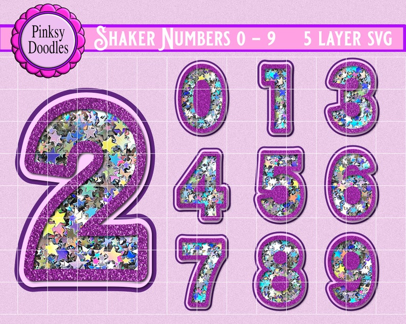 Shaker cake topper svg number shaker svg shaker bundle svg | Etsy
