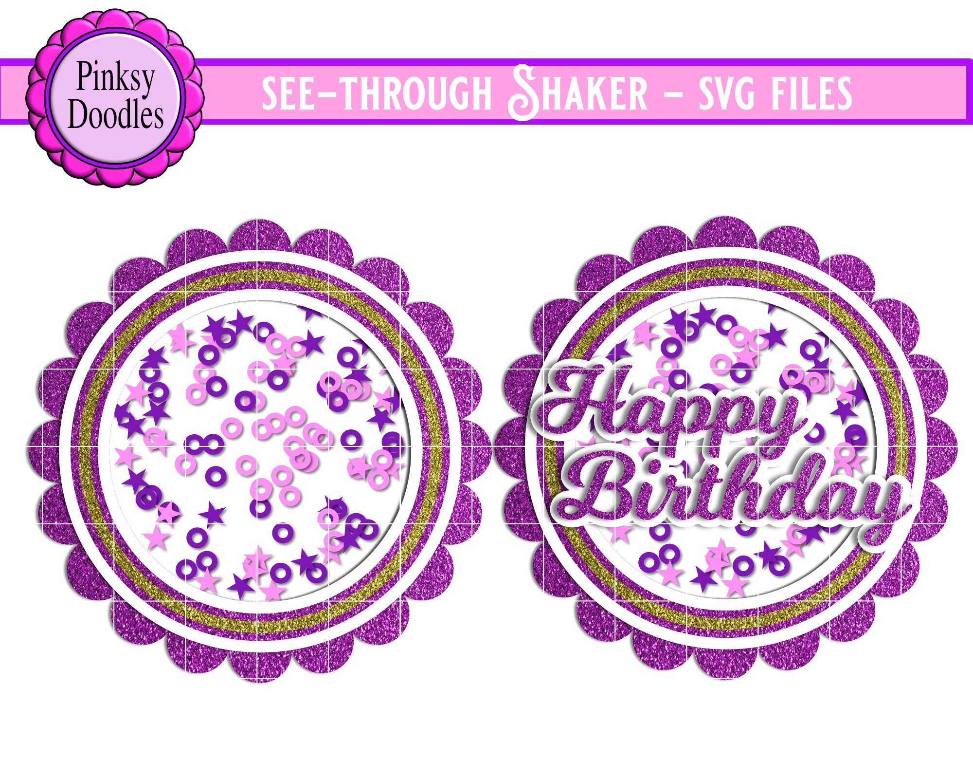 Art & Collectibles cameo file. Scallop Circle Shaker SVG Cut files with ...