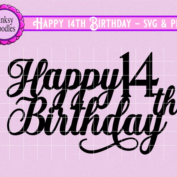 14th Birthday Cake - Etsy