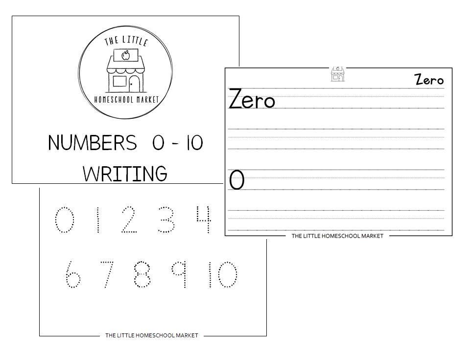 Printable Number Writing Worksheet 0-10 Homeschool Busy Work Busy ...