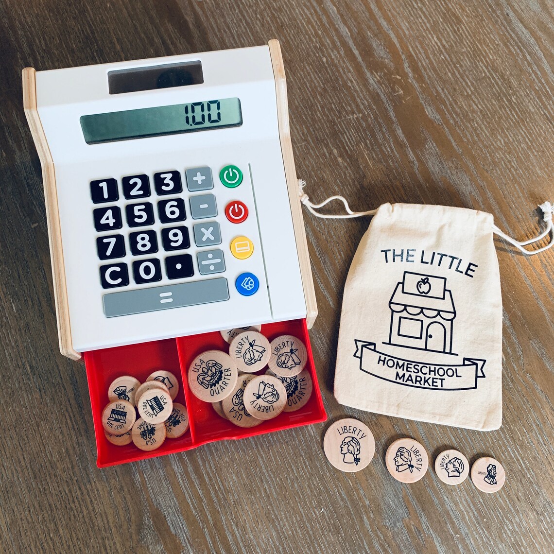 Play Money for Kids Wooden Money Coins Hand Made Toy Money - Etsy