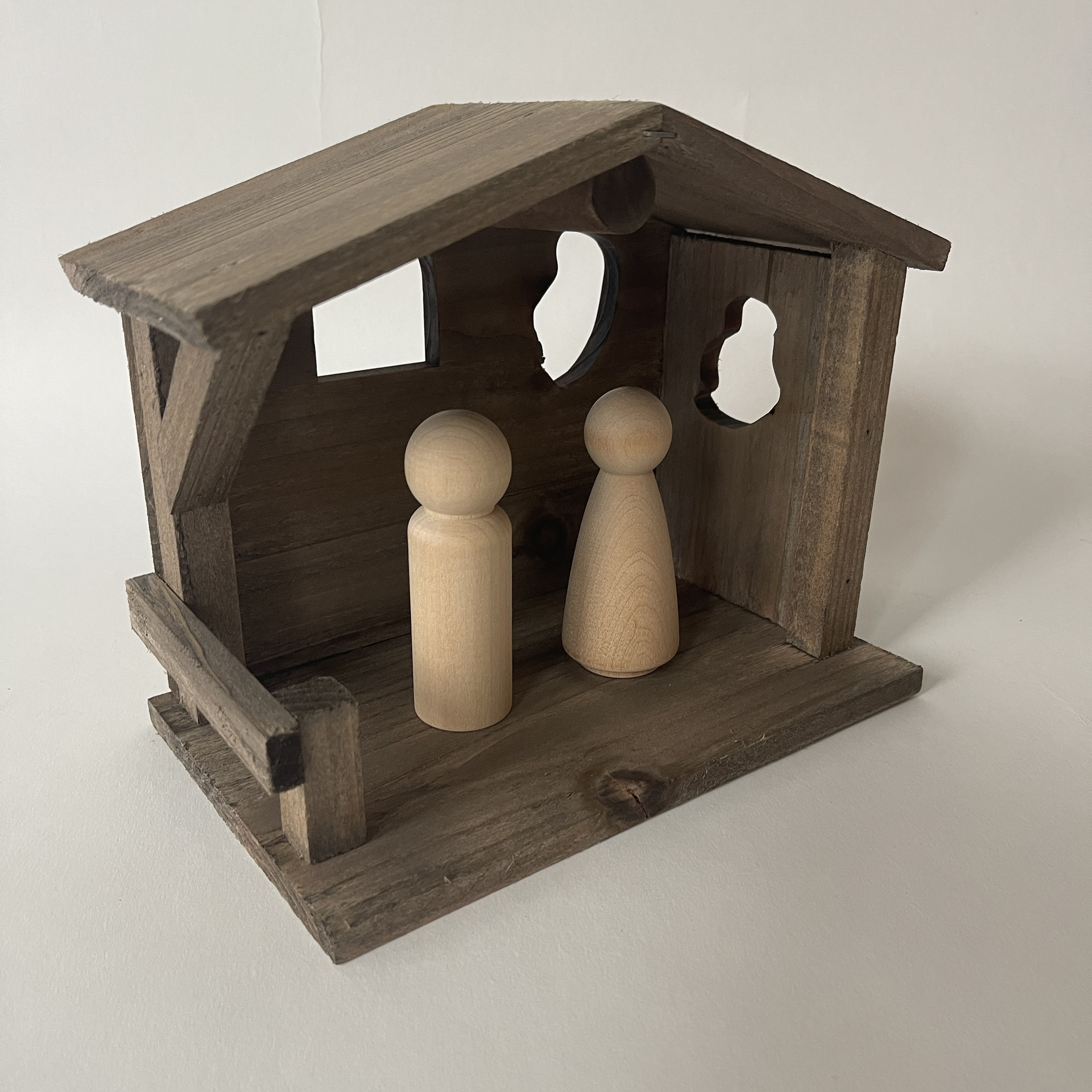 Nativity Stable Peg Doll Stable Size Small - Etsy