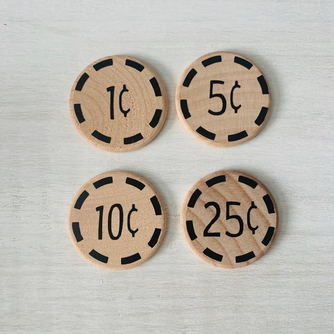 Pretend Money Wood Play Money One Size Large Hand Made - Etsy