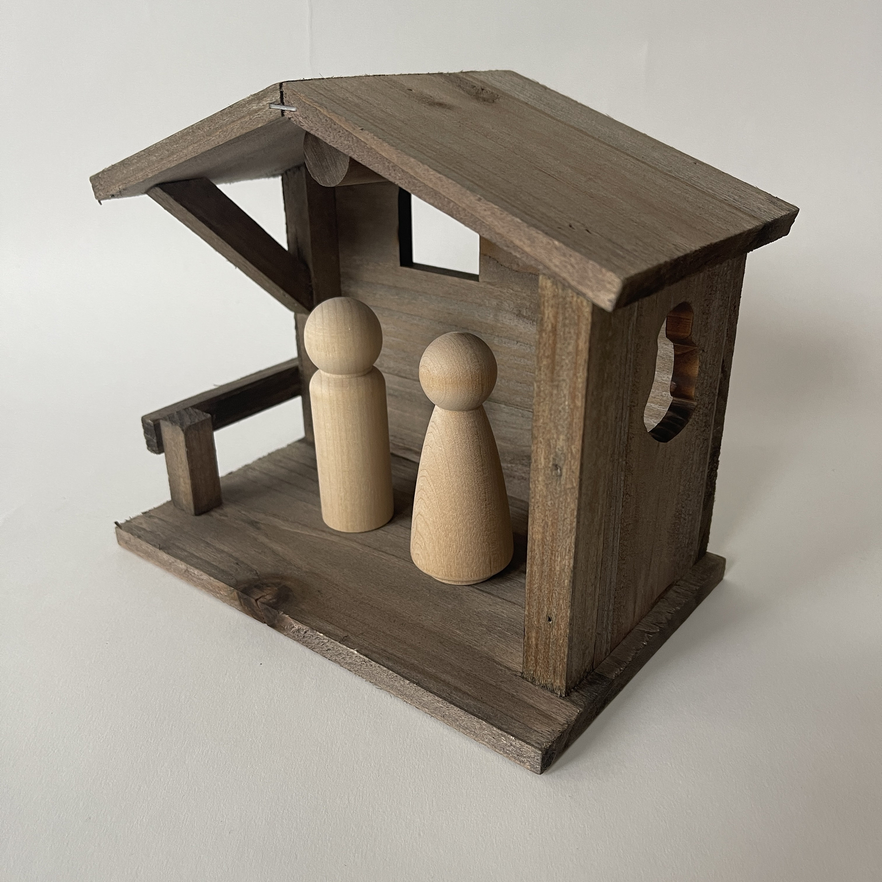 Nativity Stable Peg Doll Stable Size Small - Etsy