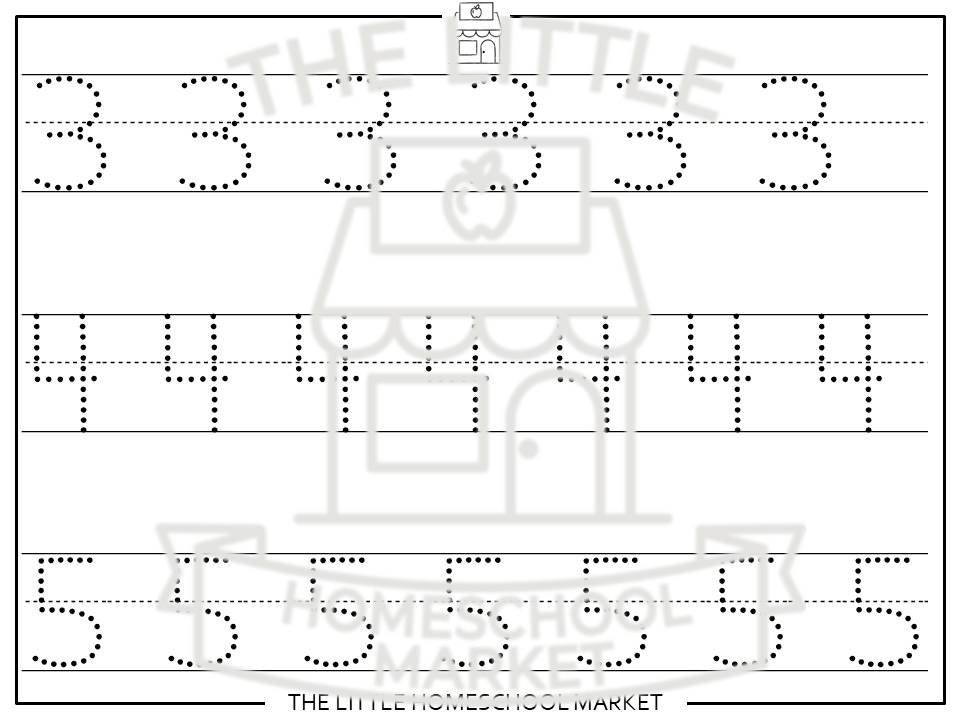 Printable Number Tracing Worksheet 0-10 Homeschool Busy Work Preschool ...