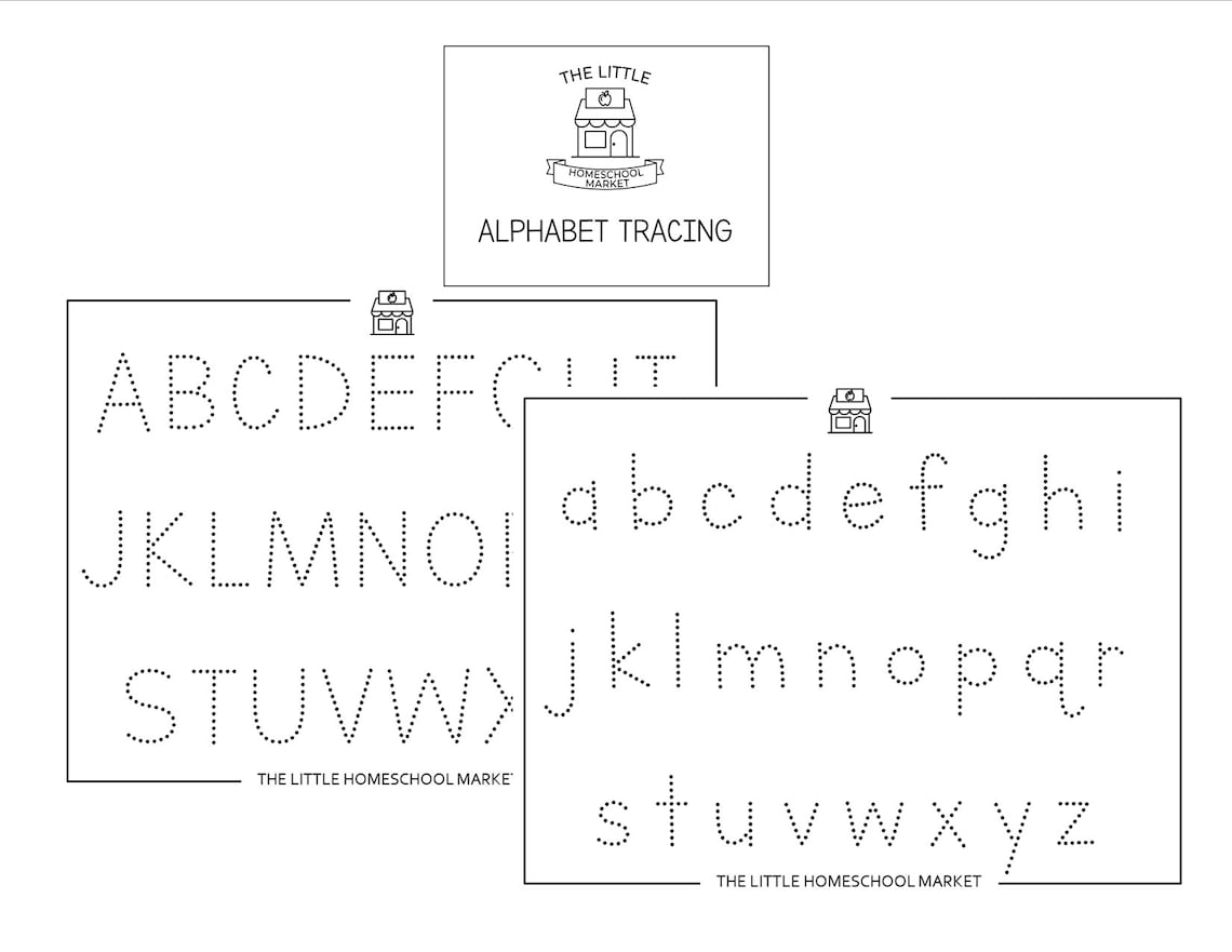 Printable Alphabet Tracing Page Upper Case Tracing Lower Case Tracing ...