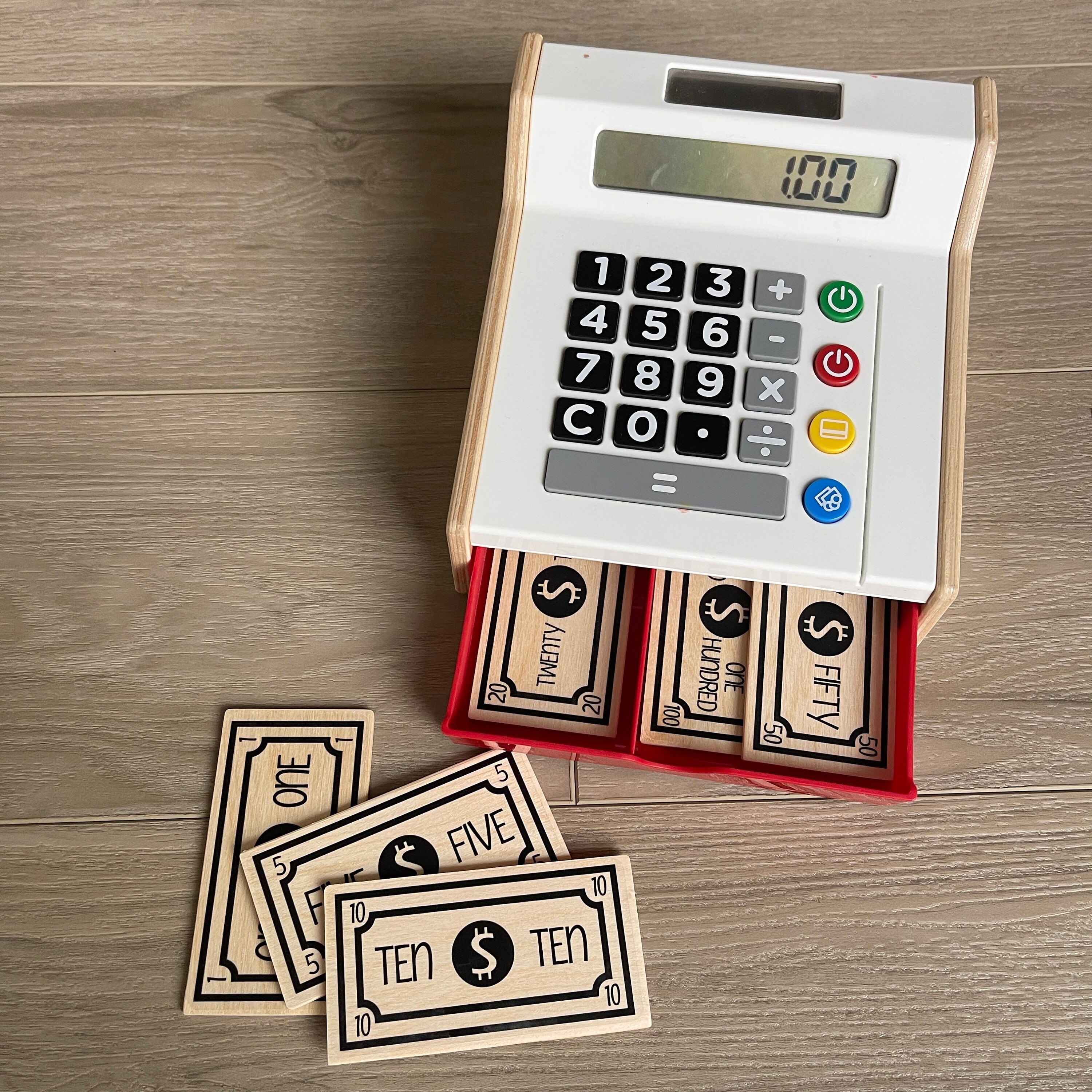 Wooden Play Money: Montessori Homeschool Math Toy - Etsy