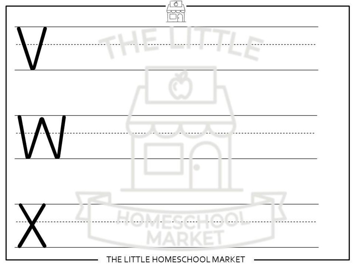 Printable Alphabet Copy Workbook Homeschool Pre School Upper | Etsy