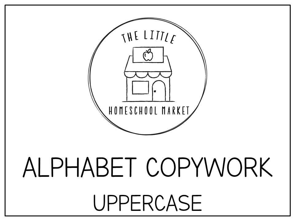 Printable Alphabet Copy Workbook Homeschool Pre School Upper Case Copy ...