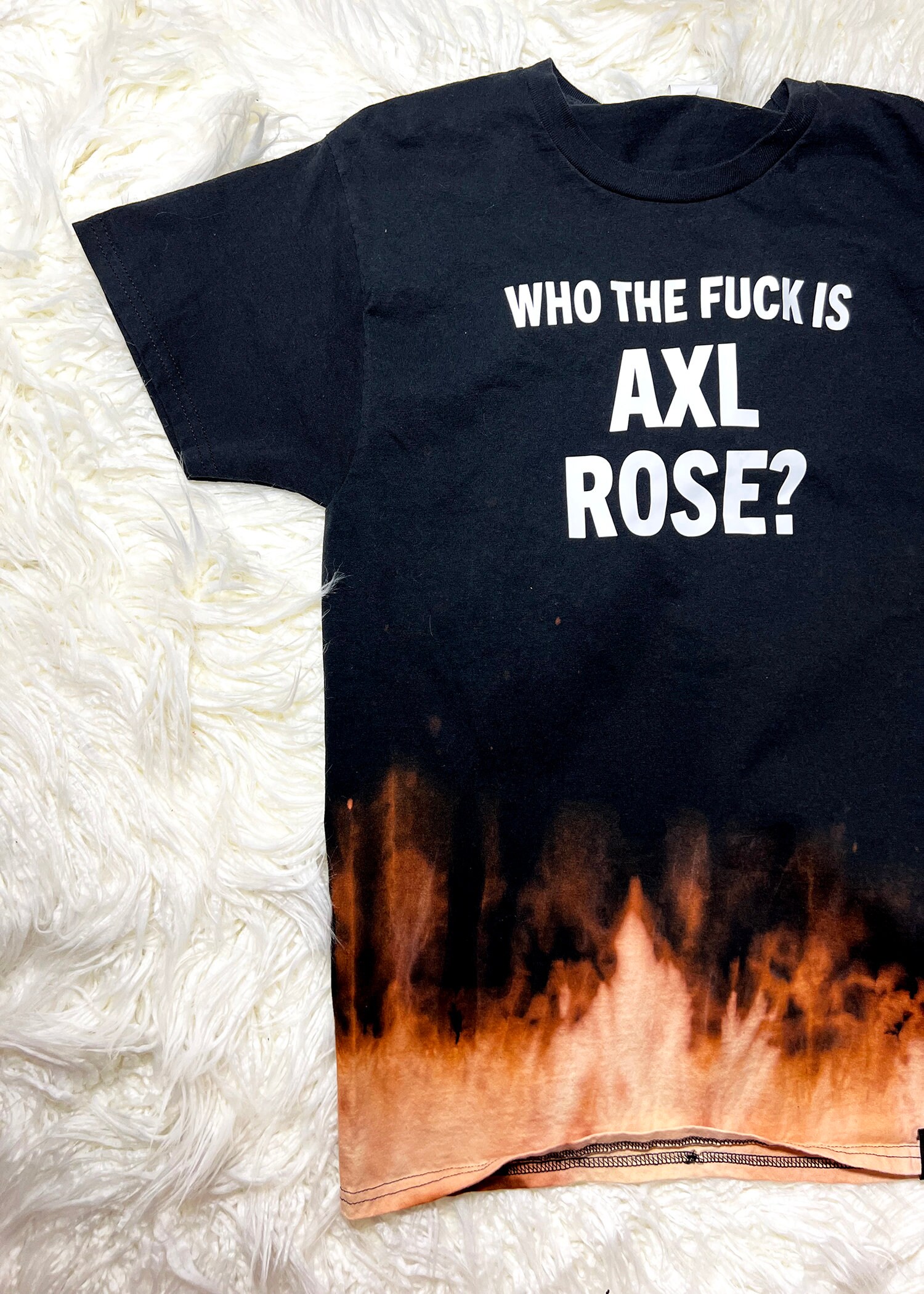 Who TF is Axl Rose Bleach Dye T Shirt - Etsy