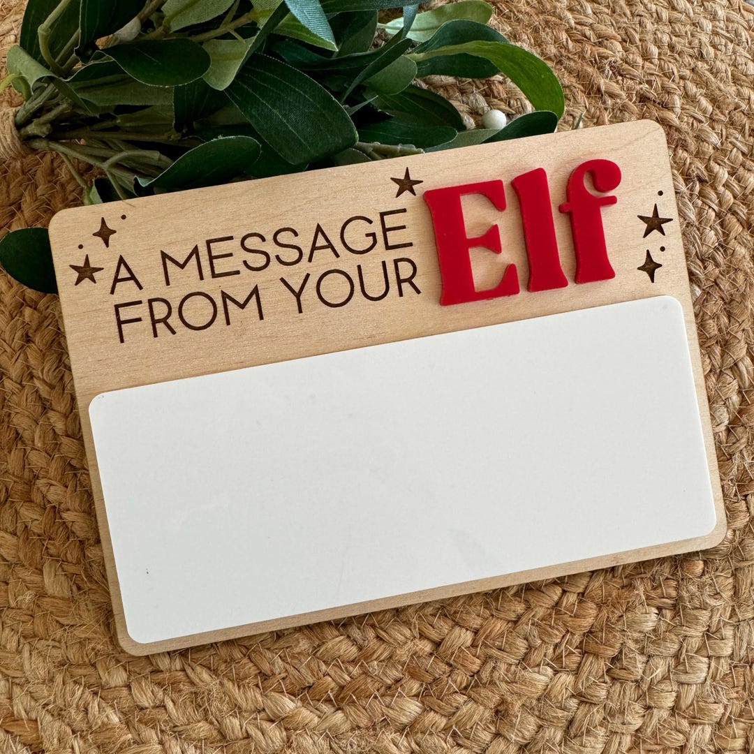 Elf Message Board Christmas Elf Message From the Elf Elves Custom Elf ...