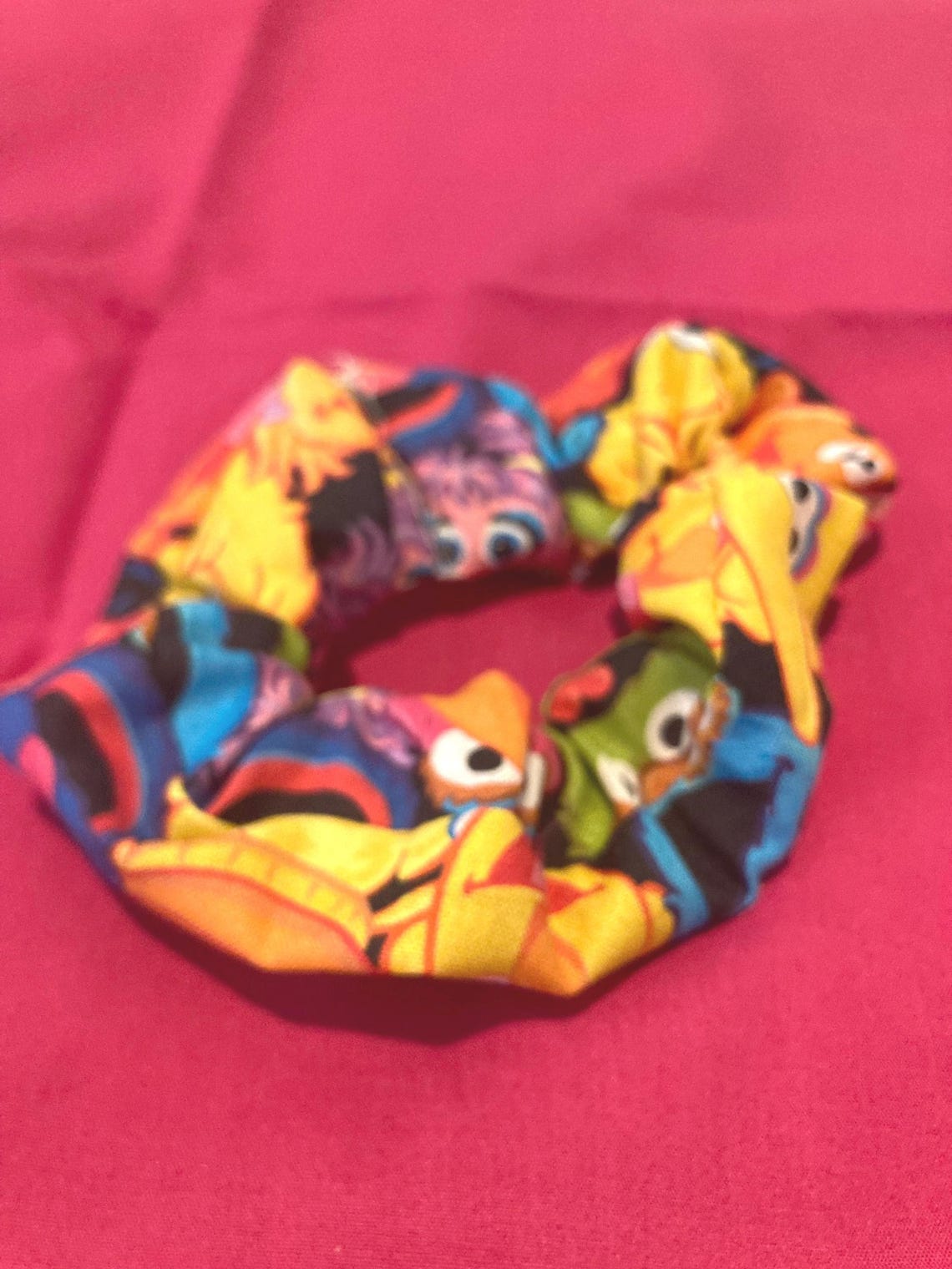 Sesame Street Bright Scrunchie - Etsy