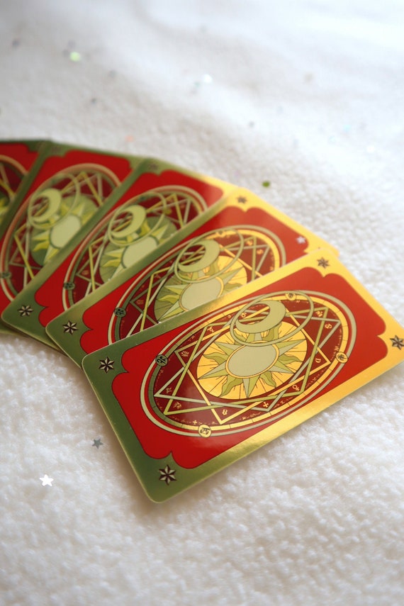 Clow Card Metallic Sticker | Etsy