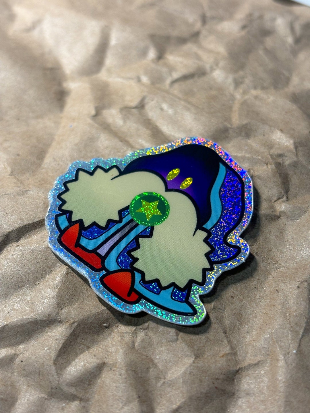 Merlon Paper Mario TTYD Glitter Sticker - Etsy