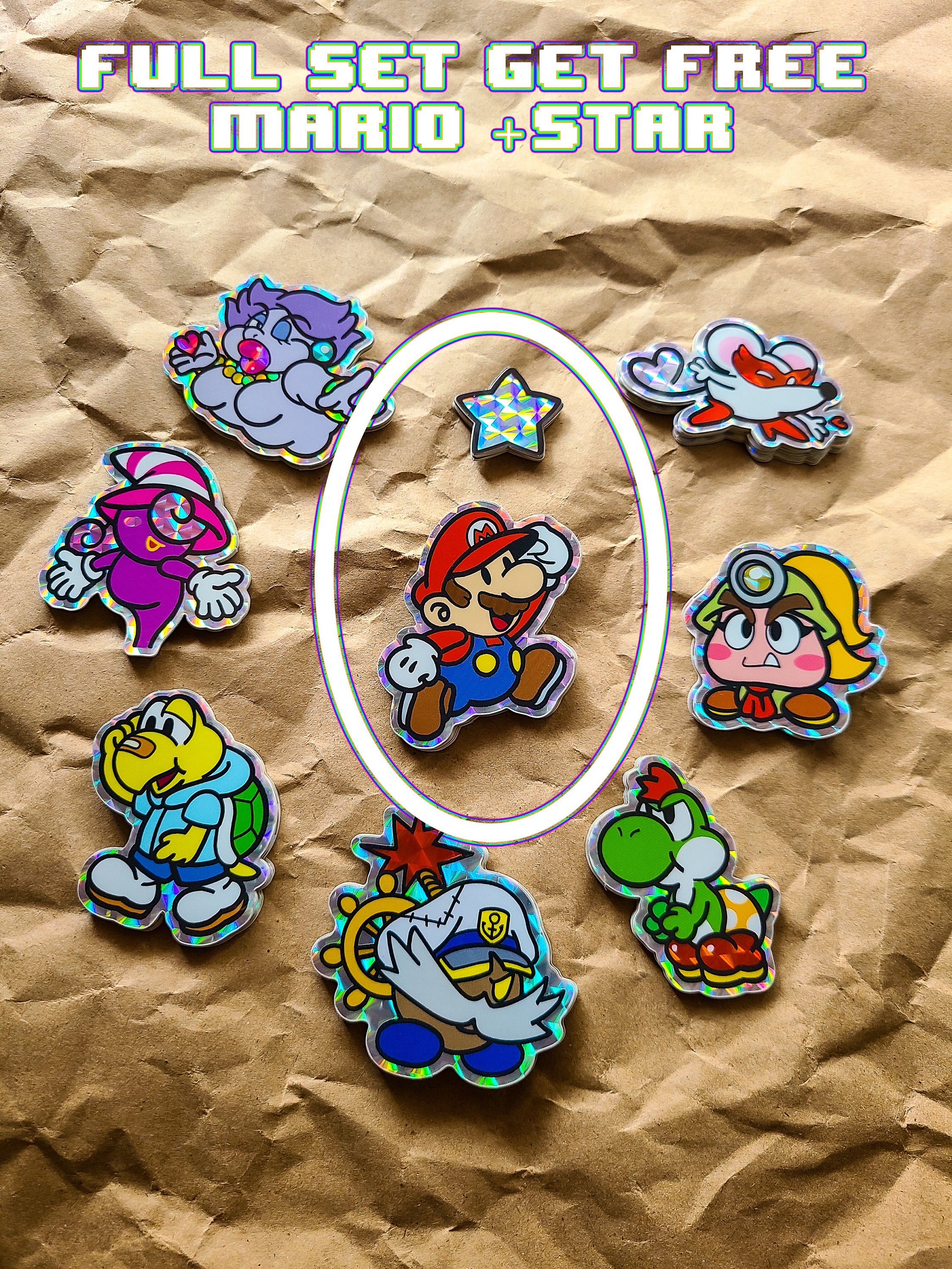 TTYD Paper Mario Partner Stickers - Etsy