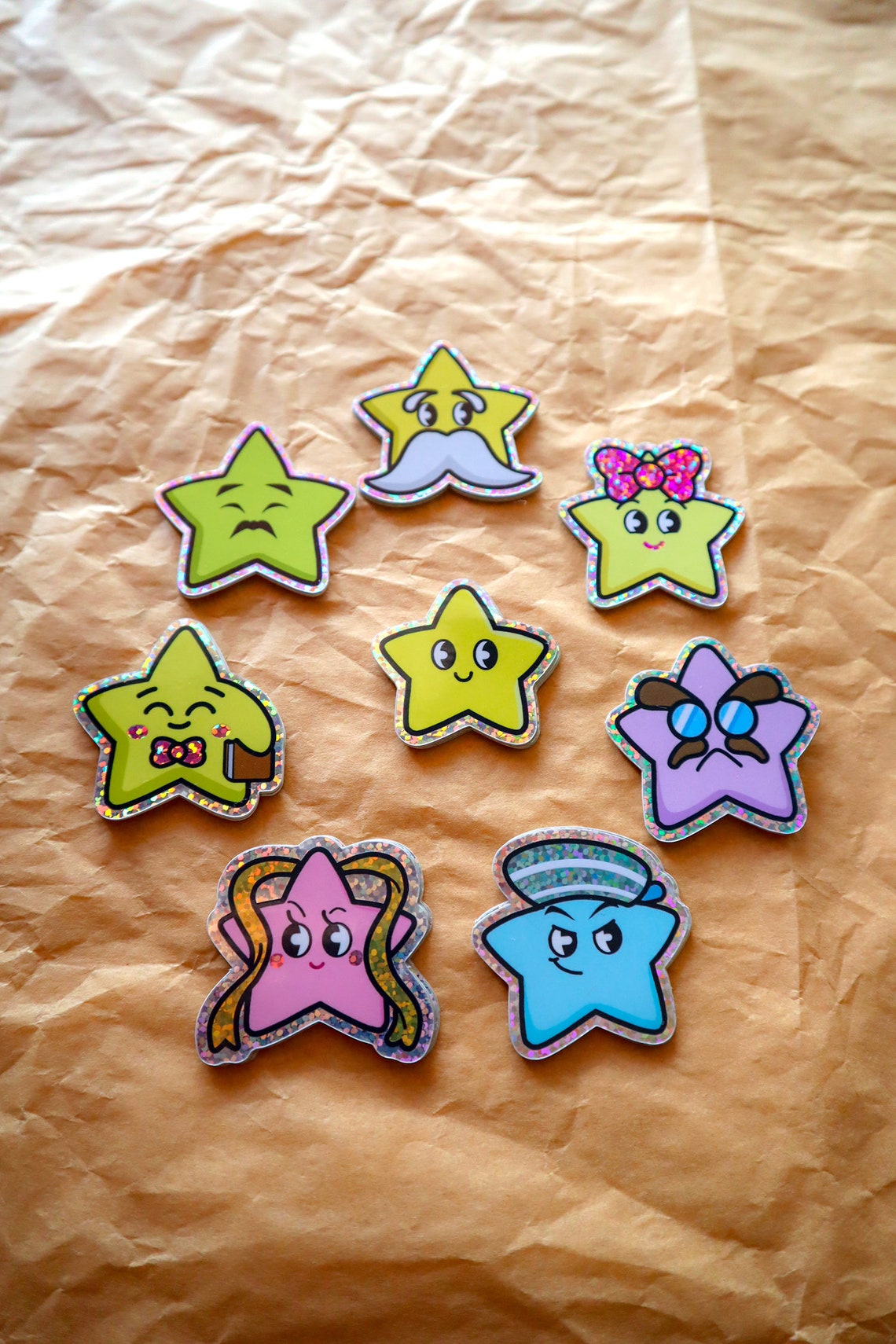 Paper Mario Star Spirits Glitter Sticker Set - Etsy