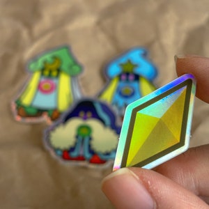 Merlee Paper Mario TTYD Glitter Sticker - Etsy