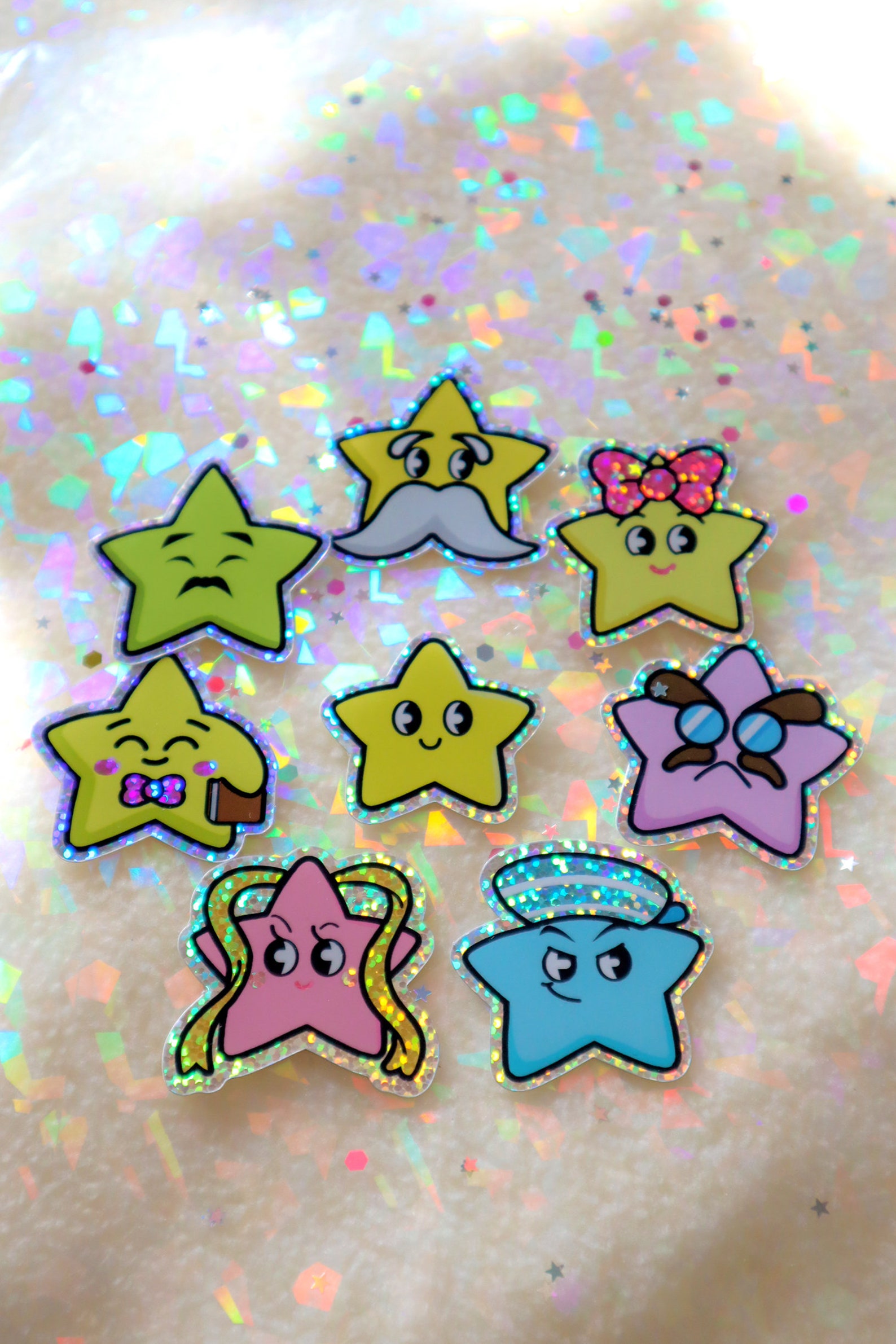 Paper Mario Star Spirits Glitter Sticker Set - Etsy