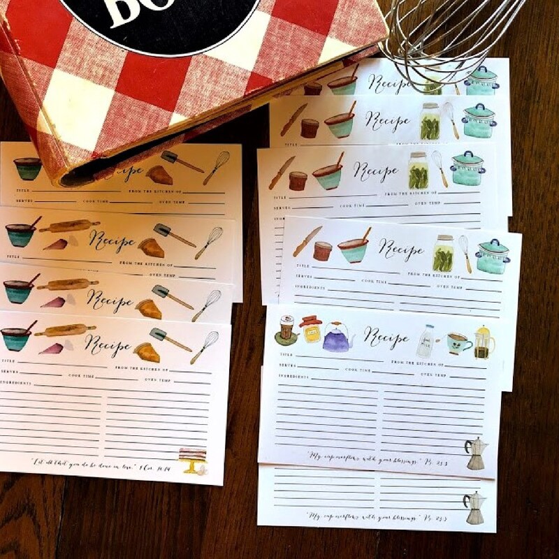 Drink Recipe Cards - Etsy