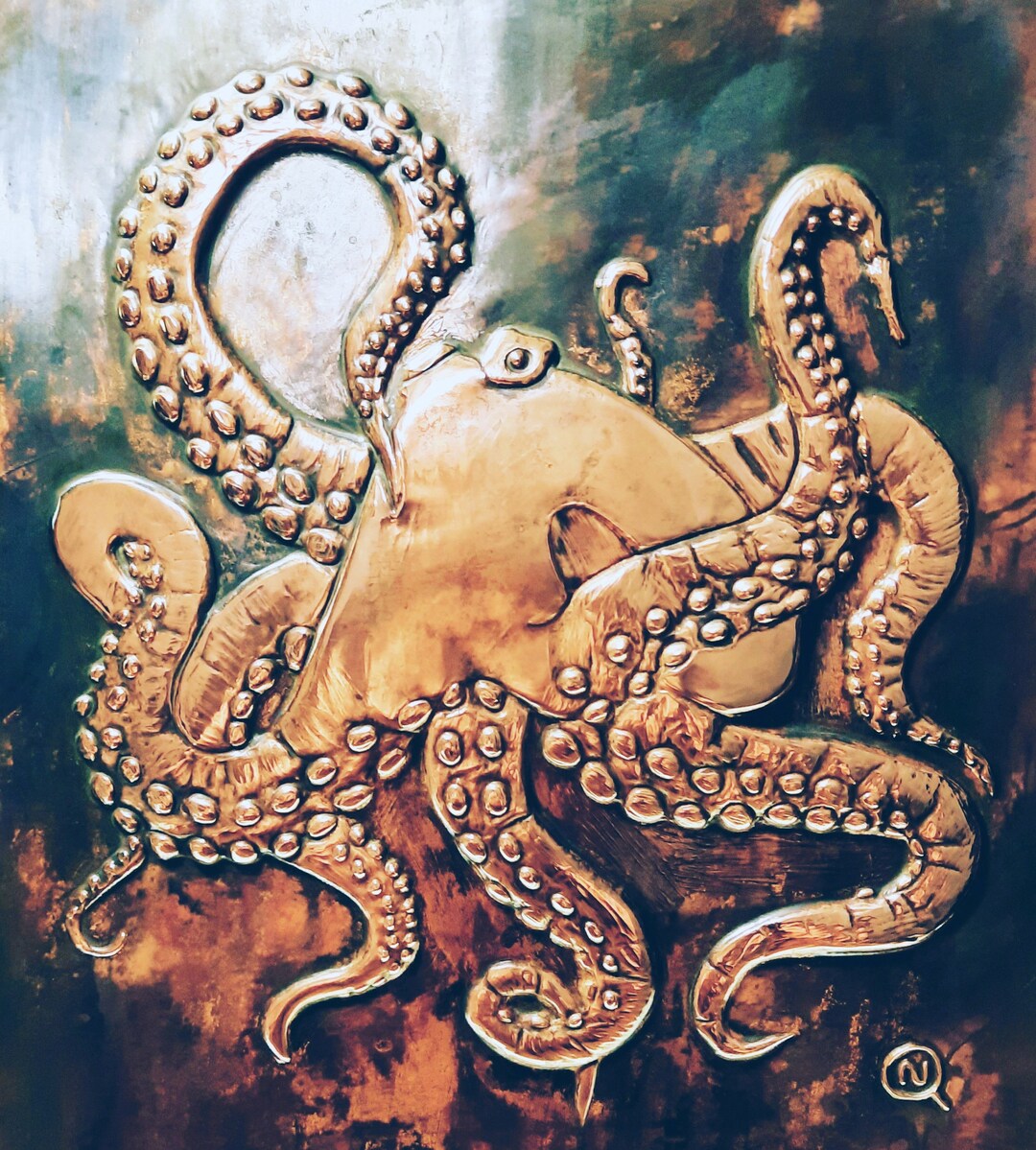 A Beautiful Shy and Intelligent Octopus - Etsy