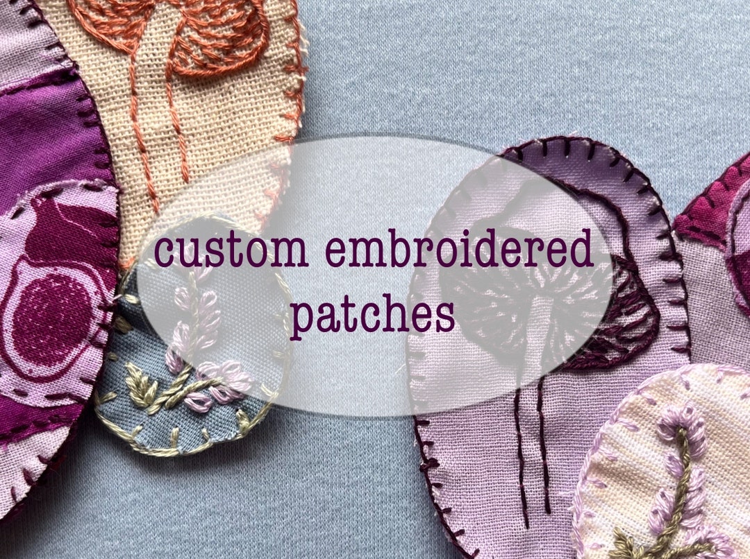 Custom Handmade Embroidered Patches - Etsy
