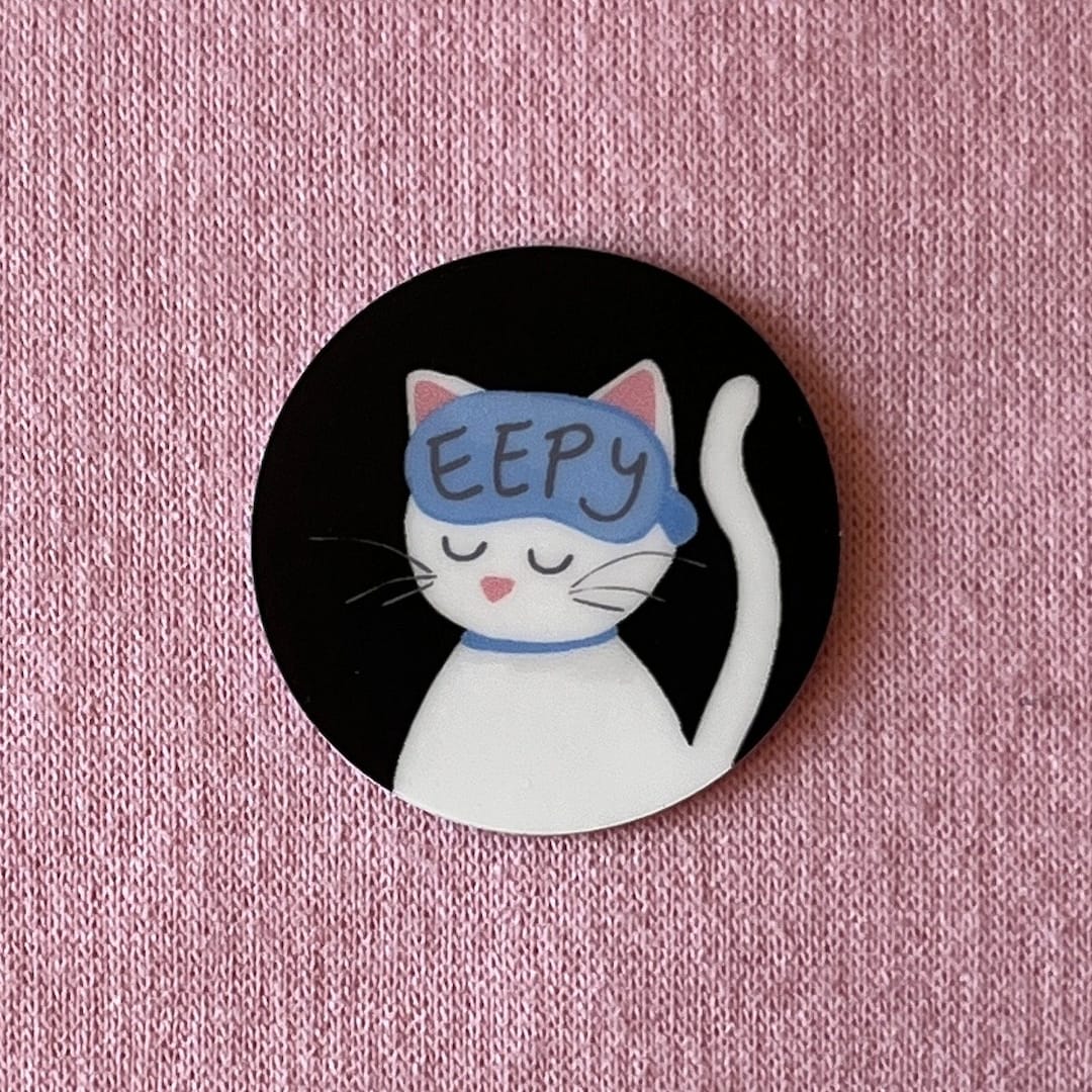 Eepy Kitty Sticker - Etsy