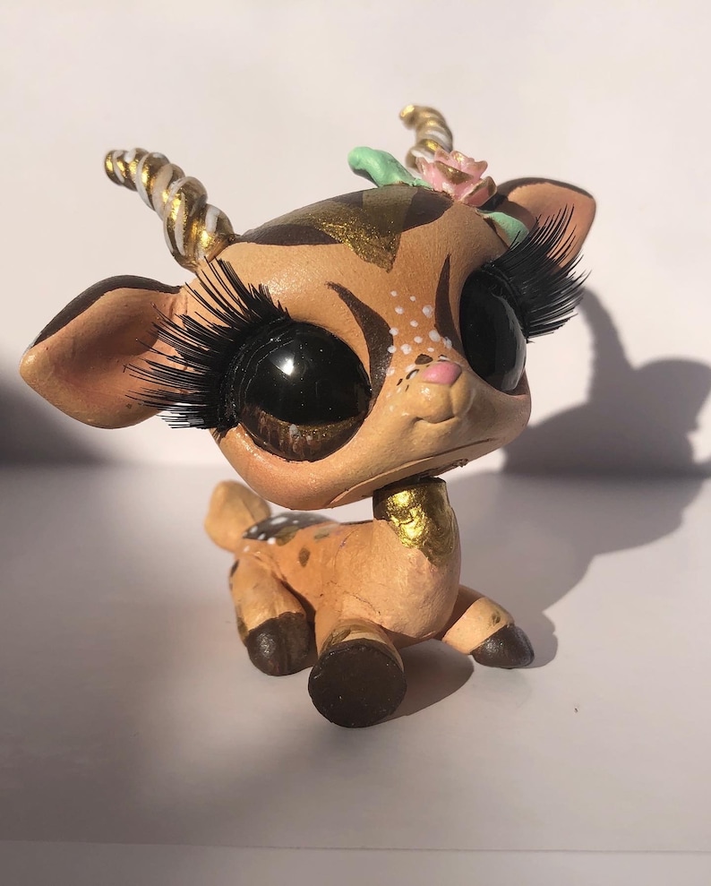 Lps Custom Garden Deer hand Painted OOAK Littlest Pet Shop Figure for ...