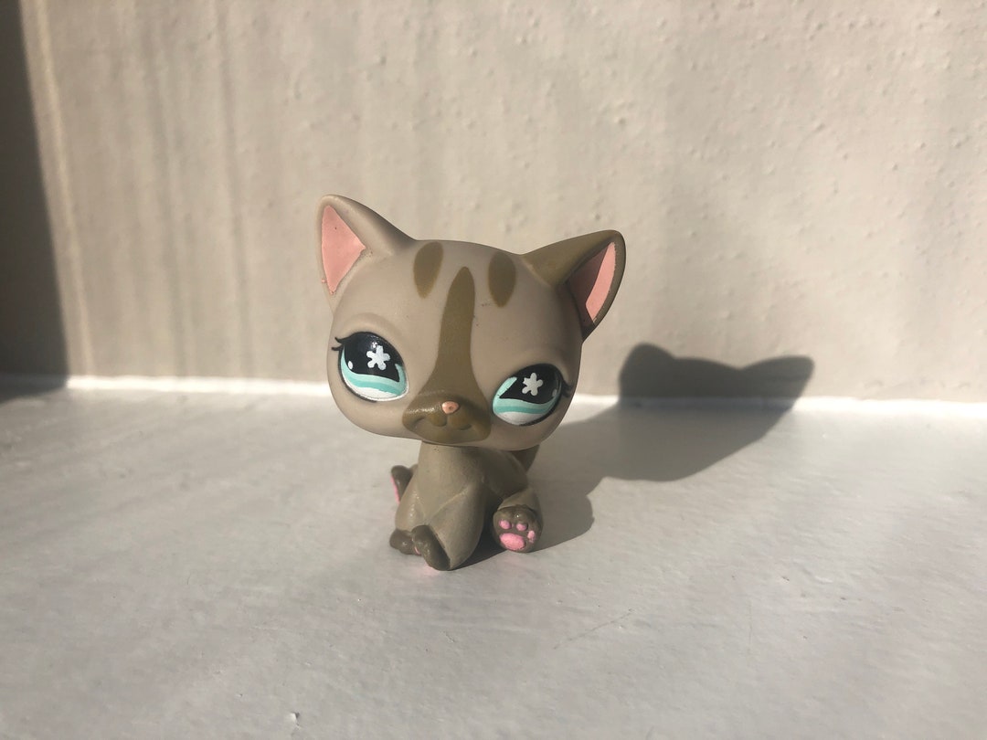 Lps Custom Shorthair Cat 792 Head Swap hand Painted OOAK Littlest Pet ...