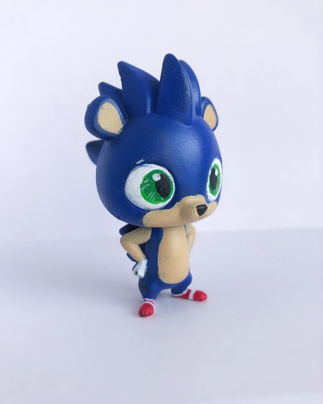 Lps Custom Sonic Inspired Blue Hedgehog hand Painted OOAK - Etsy