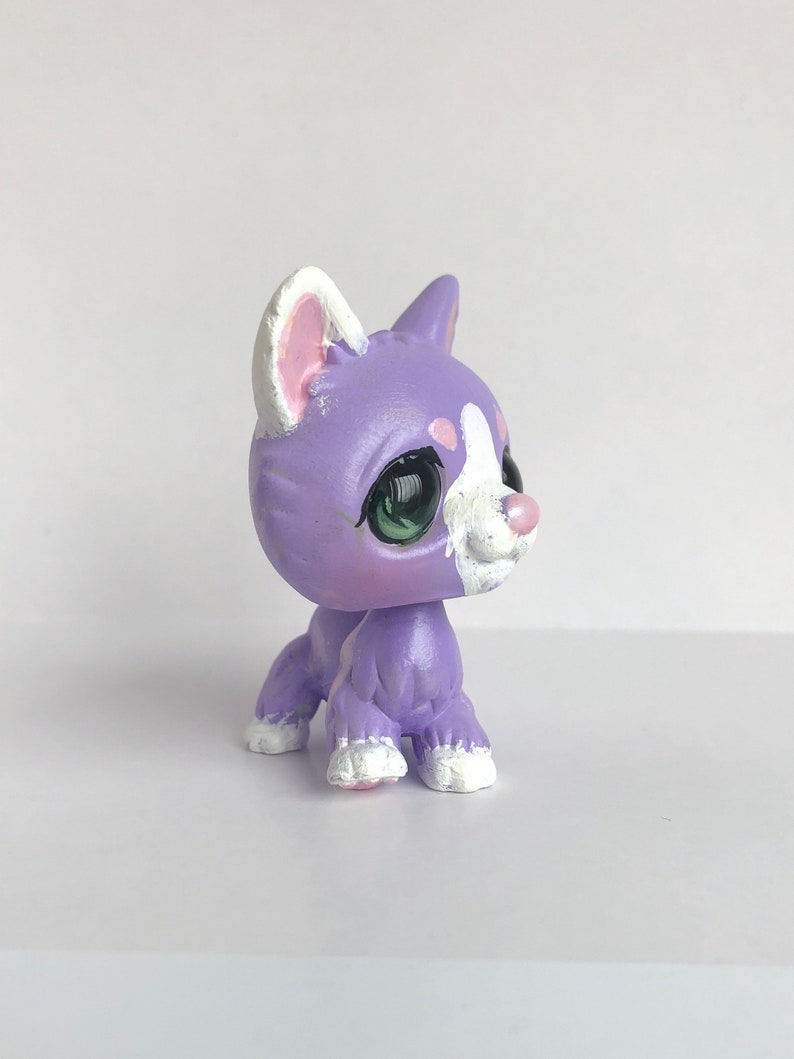 Lps Custom Pastel Purple Husky Puppy Dog hand Painted OOAK - Etsy