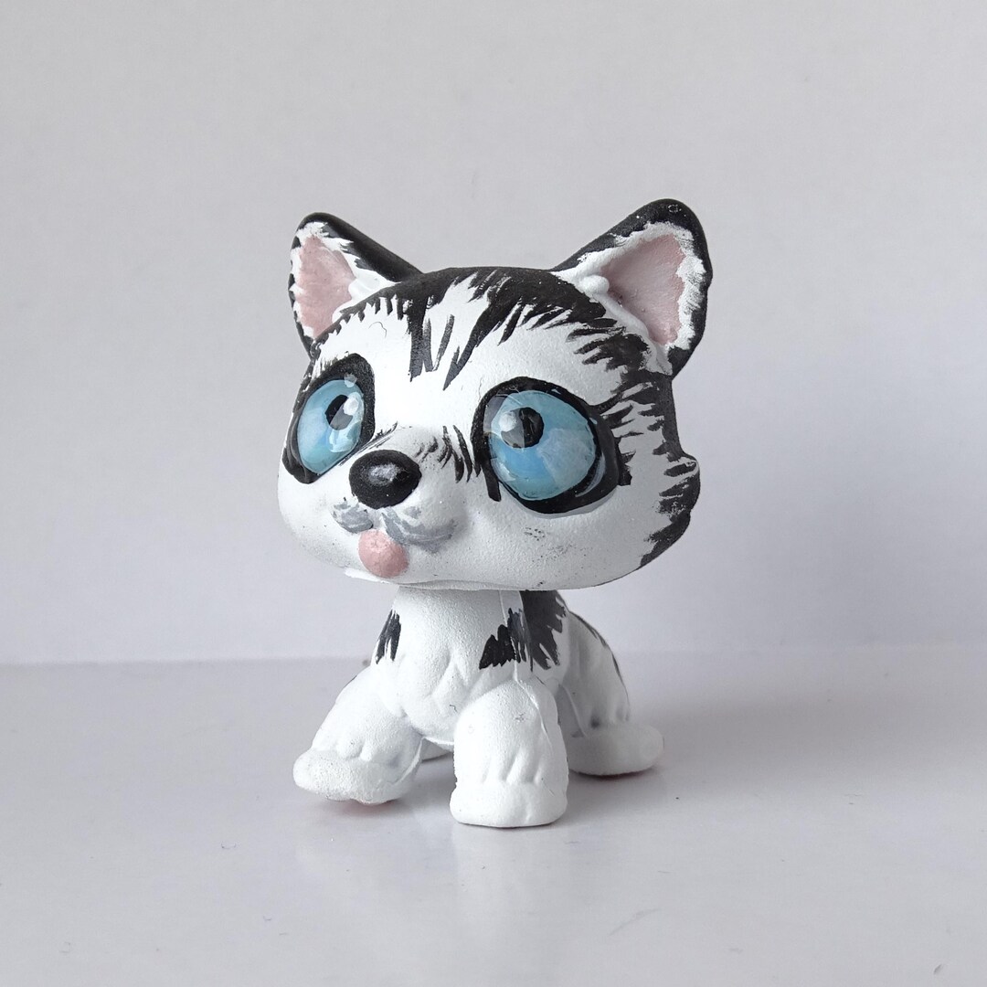 Lps Custom Husky - Handpainted Art Figurine - Etsy