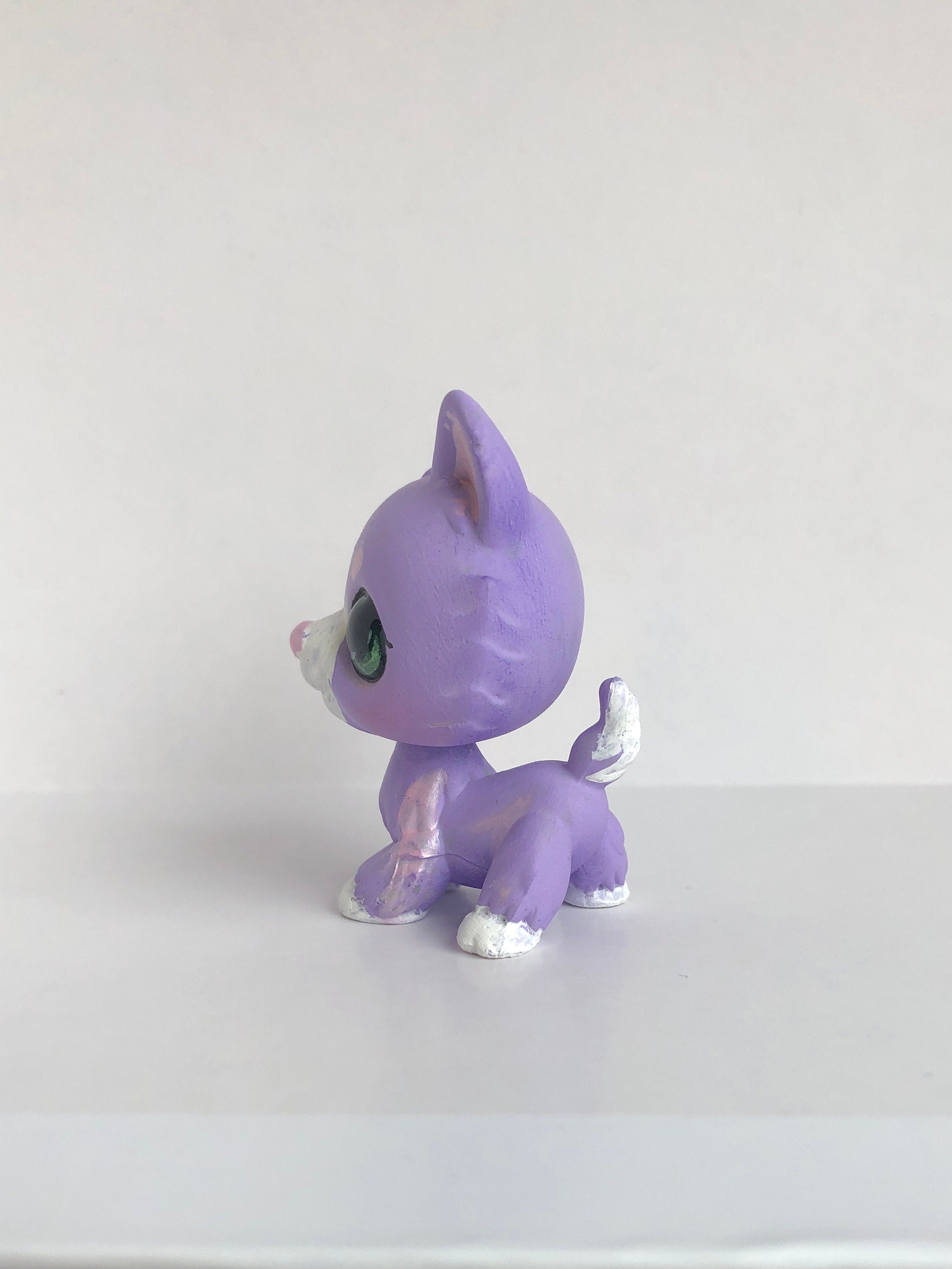 Lps Custom Pastel Purple Husky Puppy Dog hand Painted OOAK - Etsy
